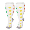 Plusock Plus Size Colorful Polka Dots Compression Socks(3 Pairs) – plusock