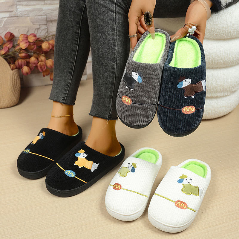 Plus Size Cute Cartoon Animals Slippers – plusock