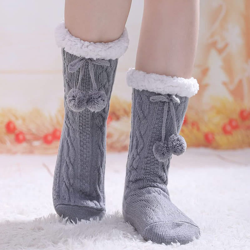 Plusock Plus Size Warm Calf Slipper Socks – plusock