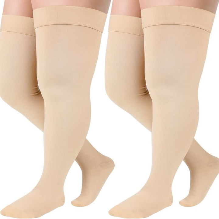 Plus Size Thigh High Socks | Thigh High Compression Socks – plusock